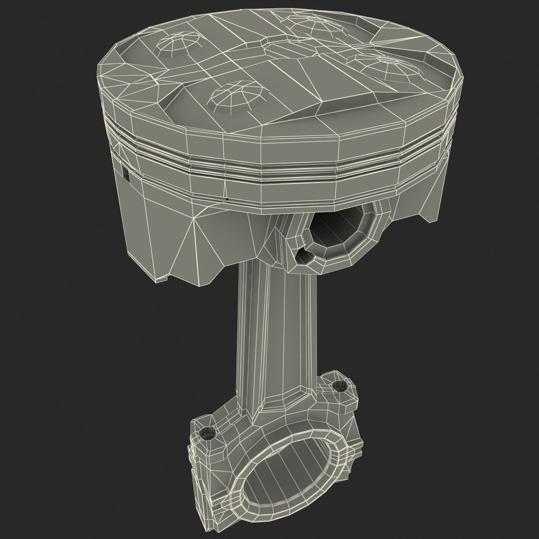 yamaha piston 3d model