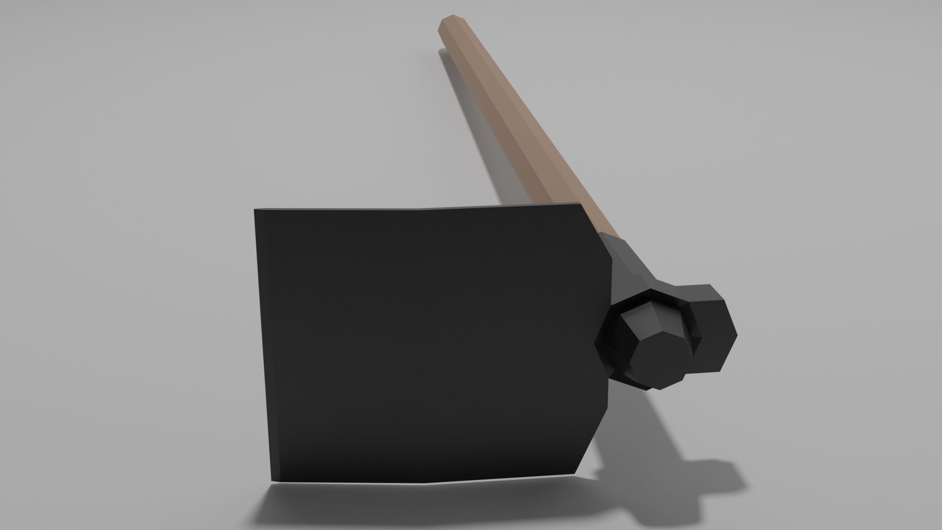 3D Low Poly Garden Hoe - TurboSquid 1800516