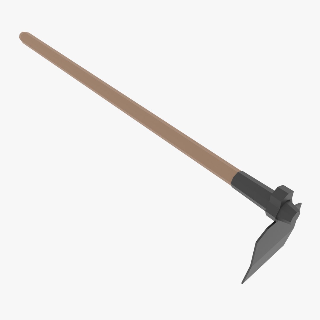 3D Low Poly Garden Hoe - TurboSquid 1800516