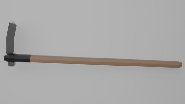 3D Low Poly Garden Hoe - TurboSquid 1800516