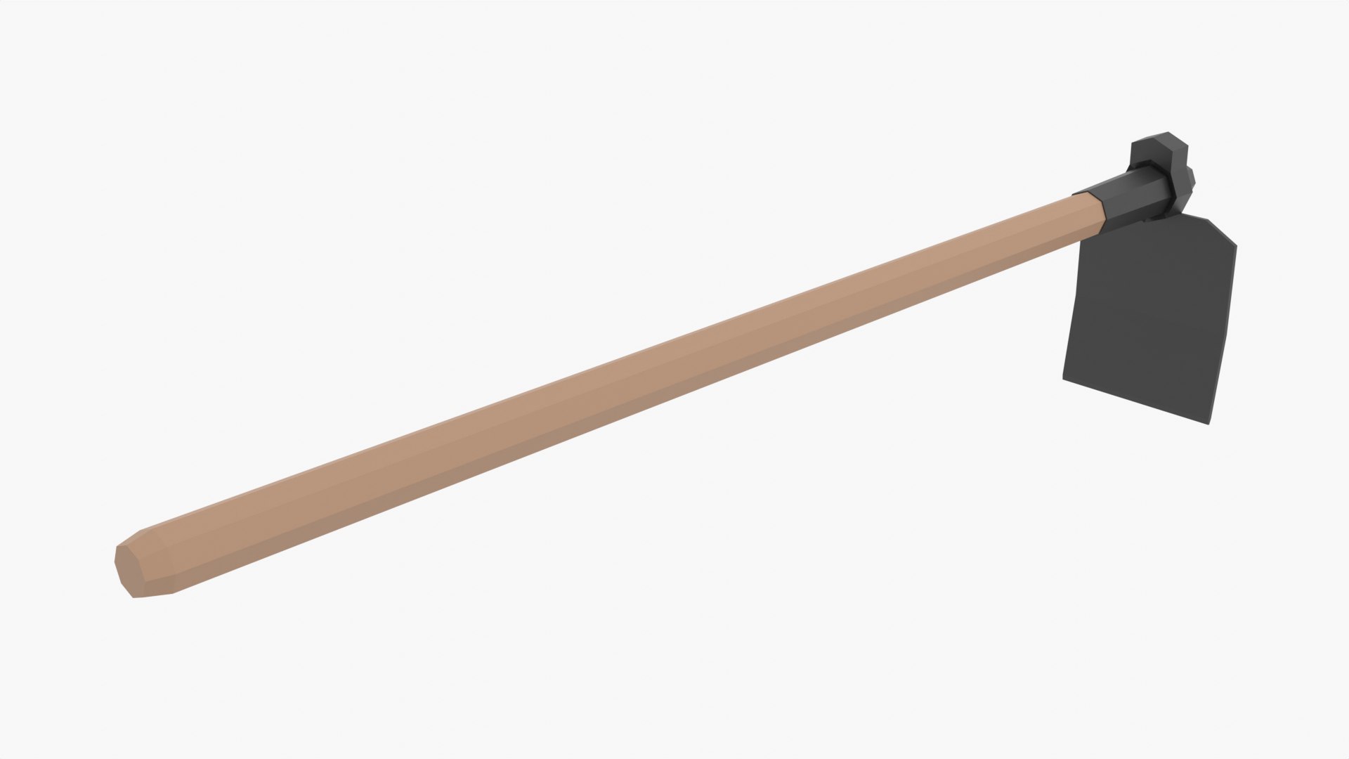 3D Low Poly Garden Hoe - TurboSquid 1800516