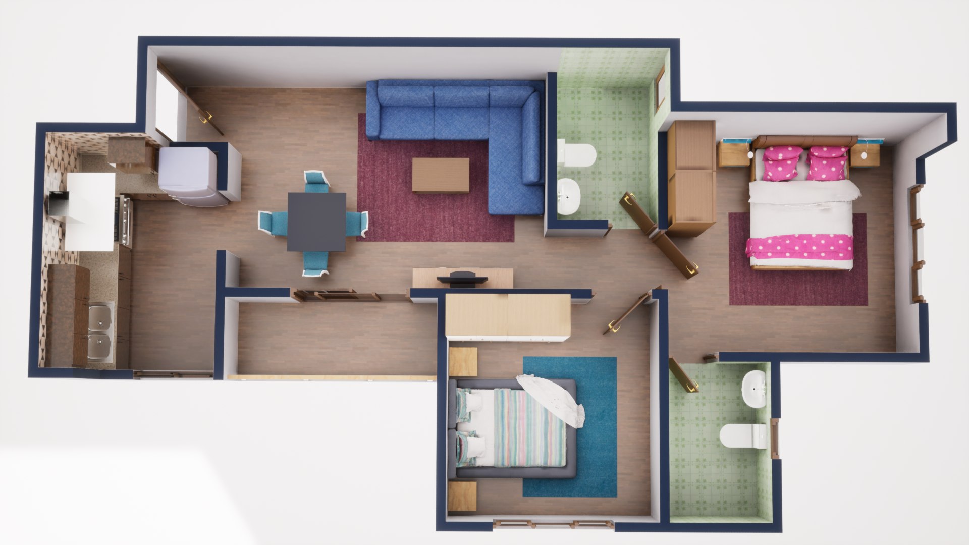 Floor Plan 36 3D model - TurboSquid 1971728