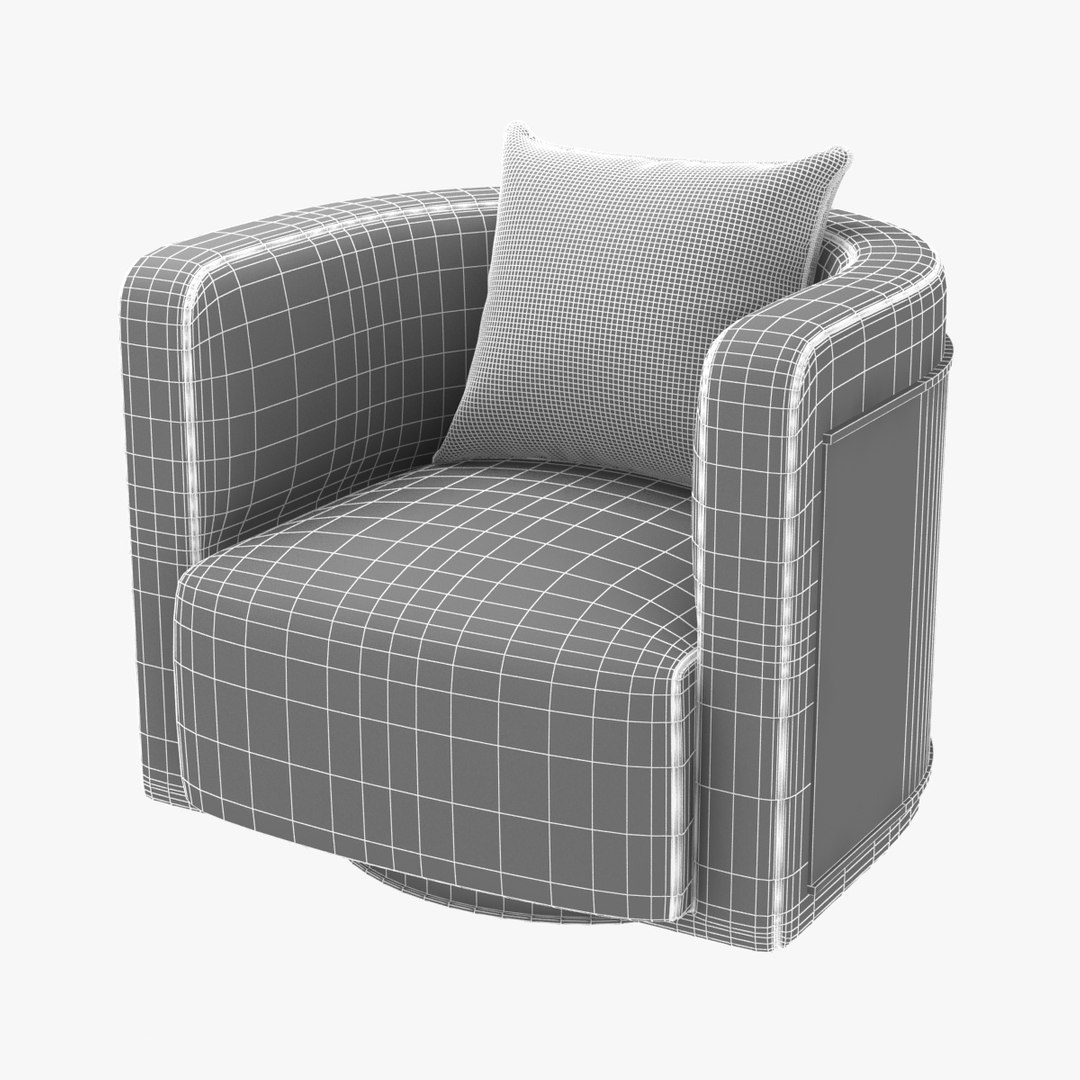 3D Promemoria Pervinca Swivel Armchair - TurboSquid 1304697