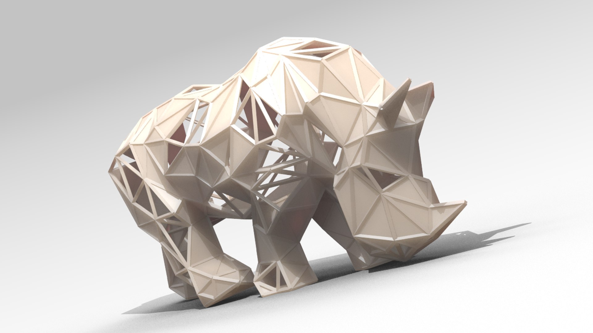 Printable Rhino 3D Model - TurboSquid 1222121