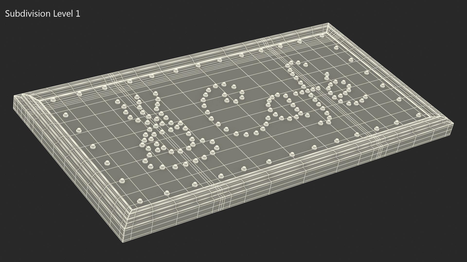 Classic LED Cafe Light Board Sign ON 3D - TurboSquid 2105089