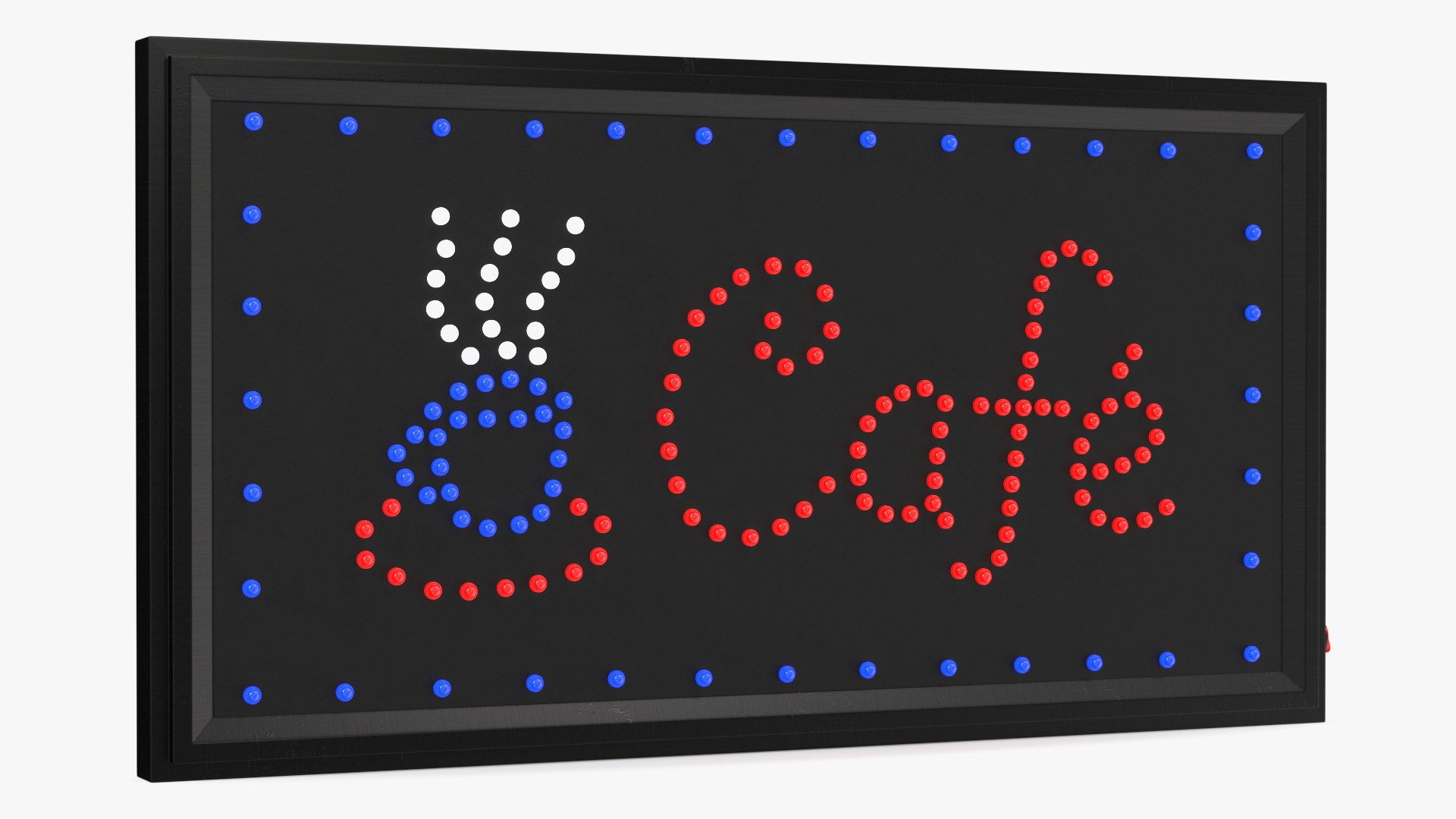 Classic LED Cafe Light Board Sign ON 3D - TurboSquid 2105089