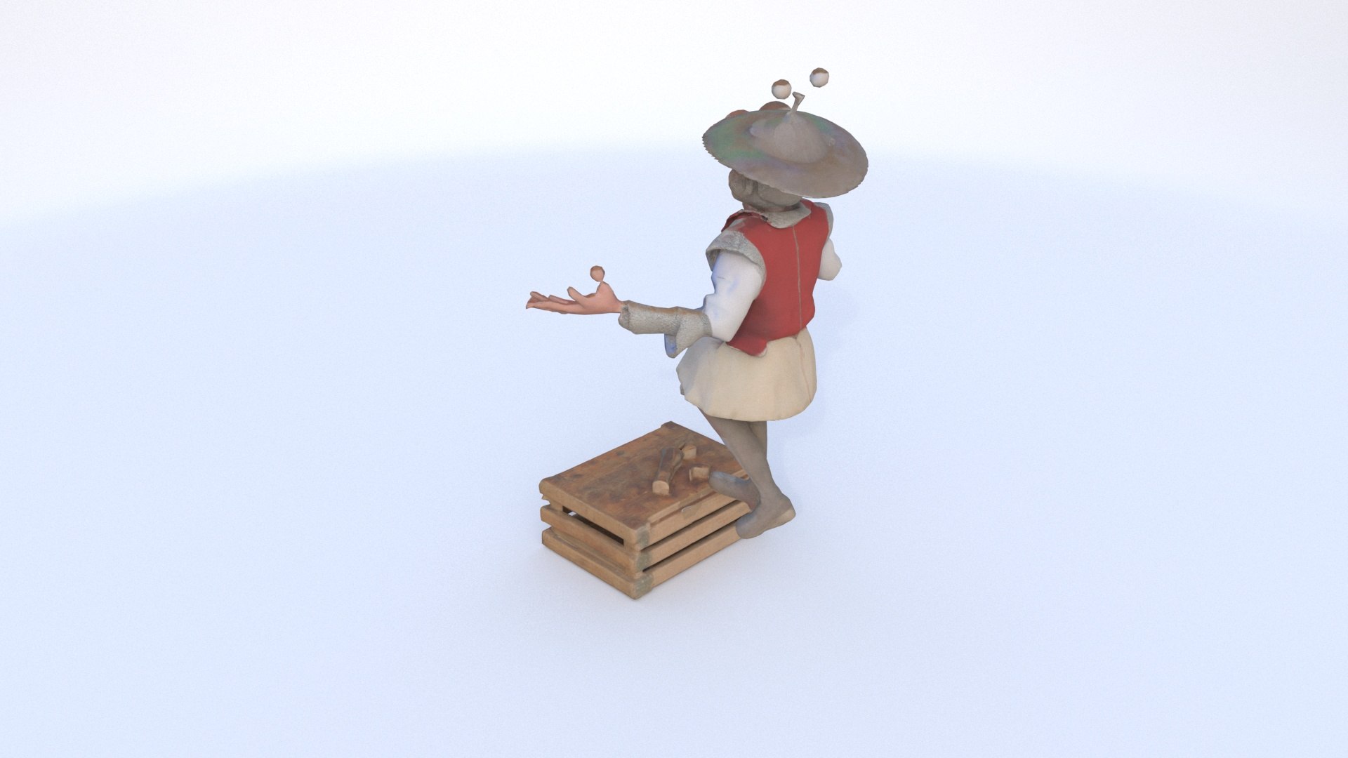 3D Model Street Performer 3 - TurboSquid 2328778