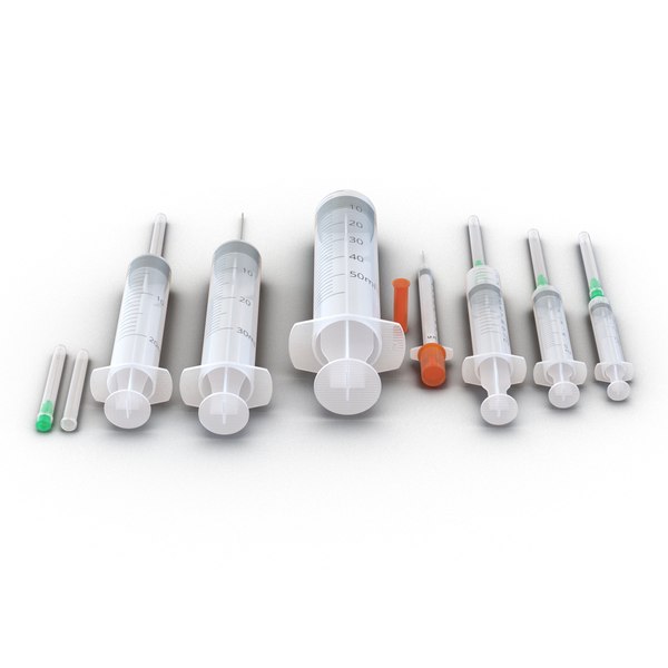 3d disposable syringe set