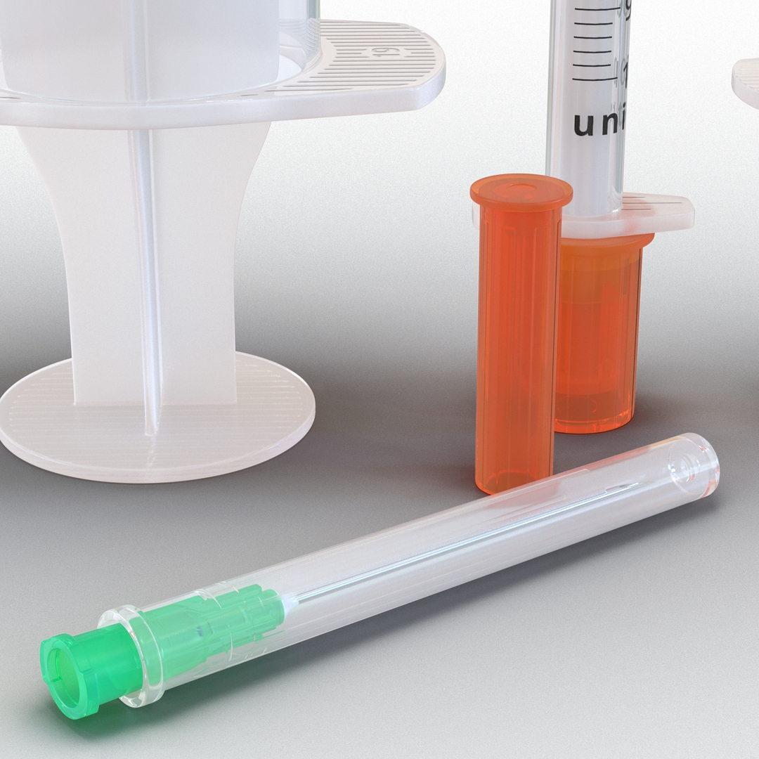 3d disposable syringe set