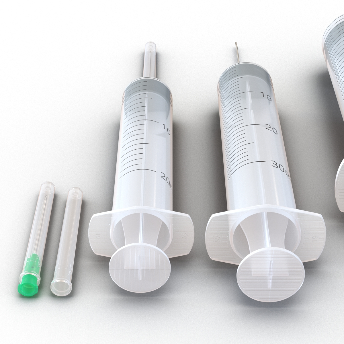 3d disposable syringe set