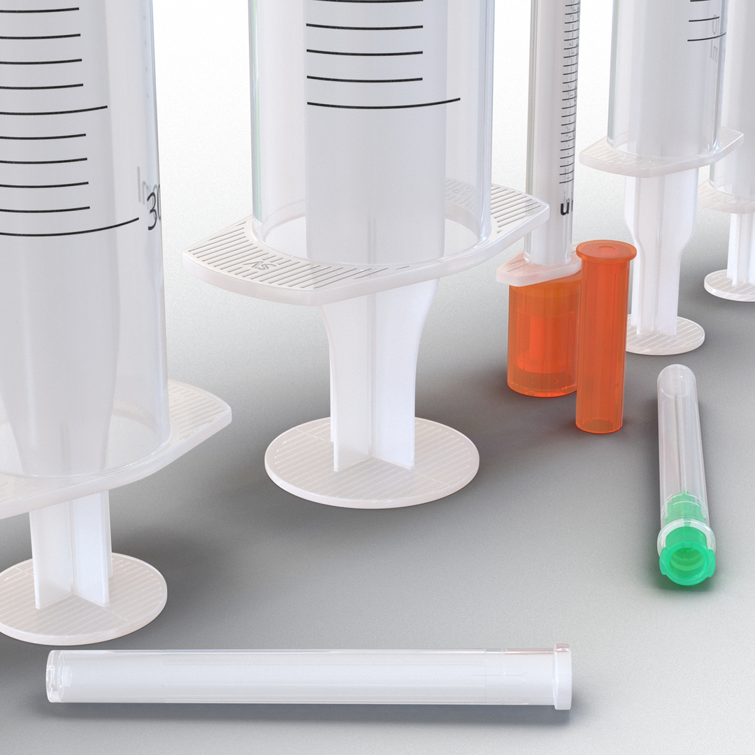 3d disposable syringe set