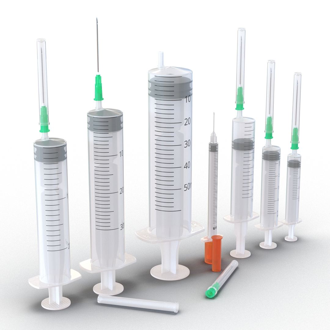 3d disposable syringe set