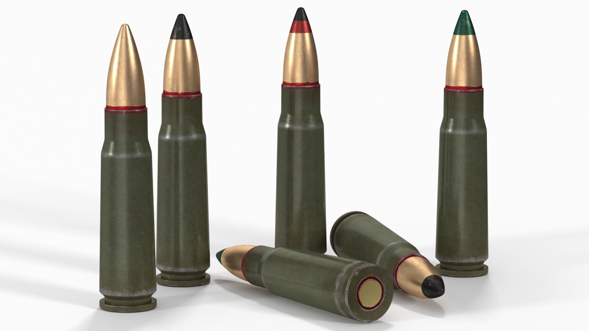 Soviet Or Russian Cartridge 7-62x39 For AK- 47 3D Model - TurboSquid ...