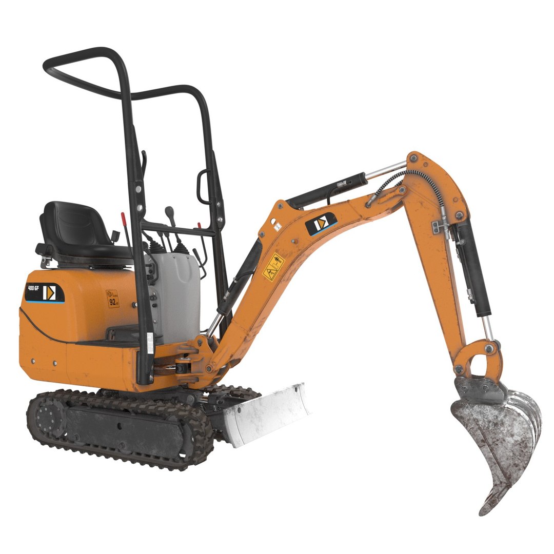 3d Model Mini Excavator
