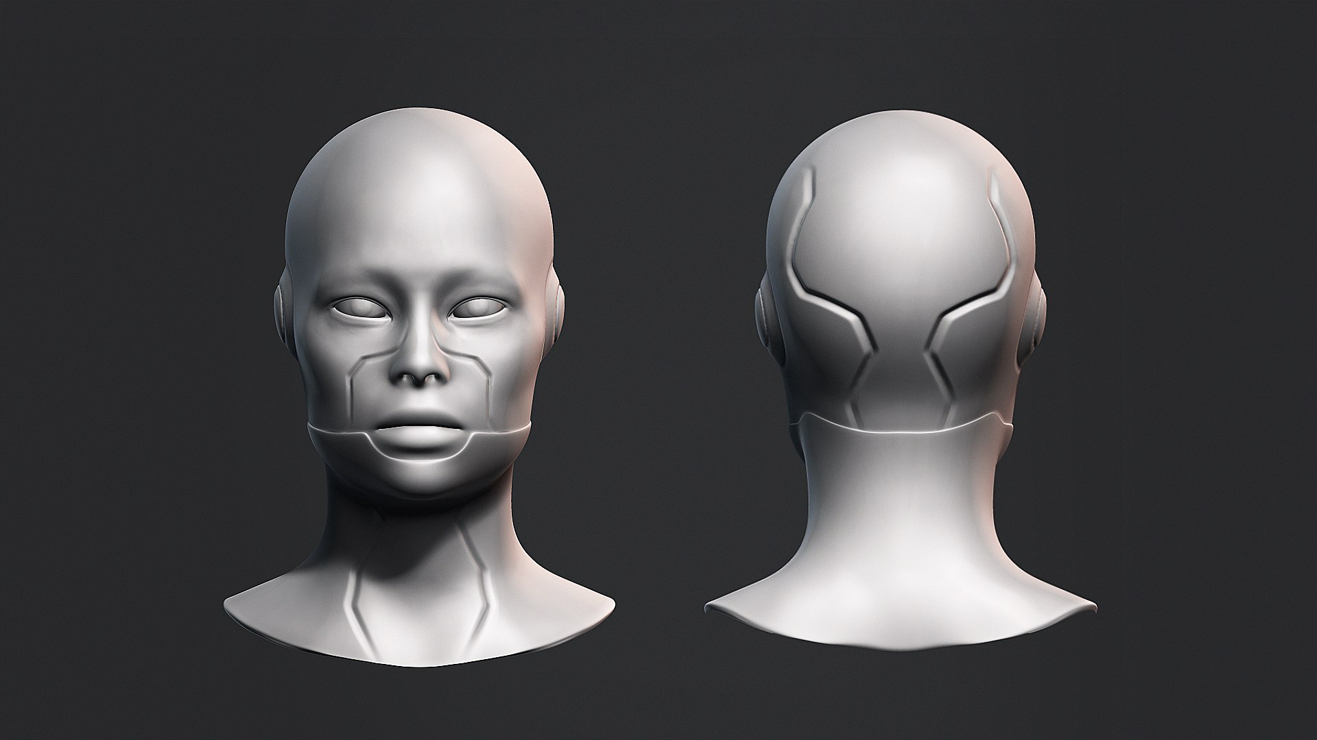 3D Female Robot Base Mesh - TurboSquid 1838083