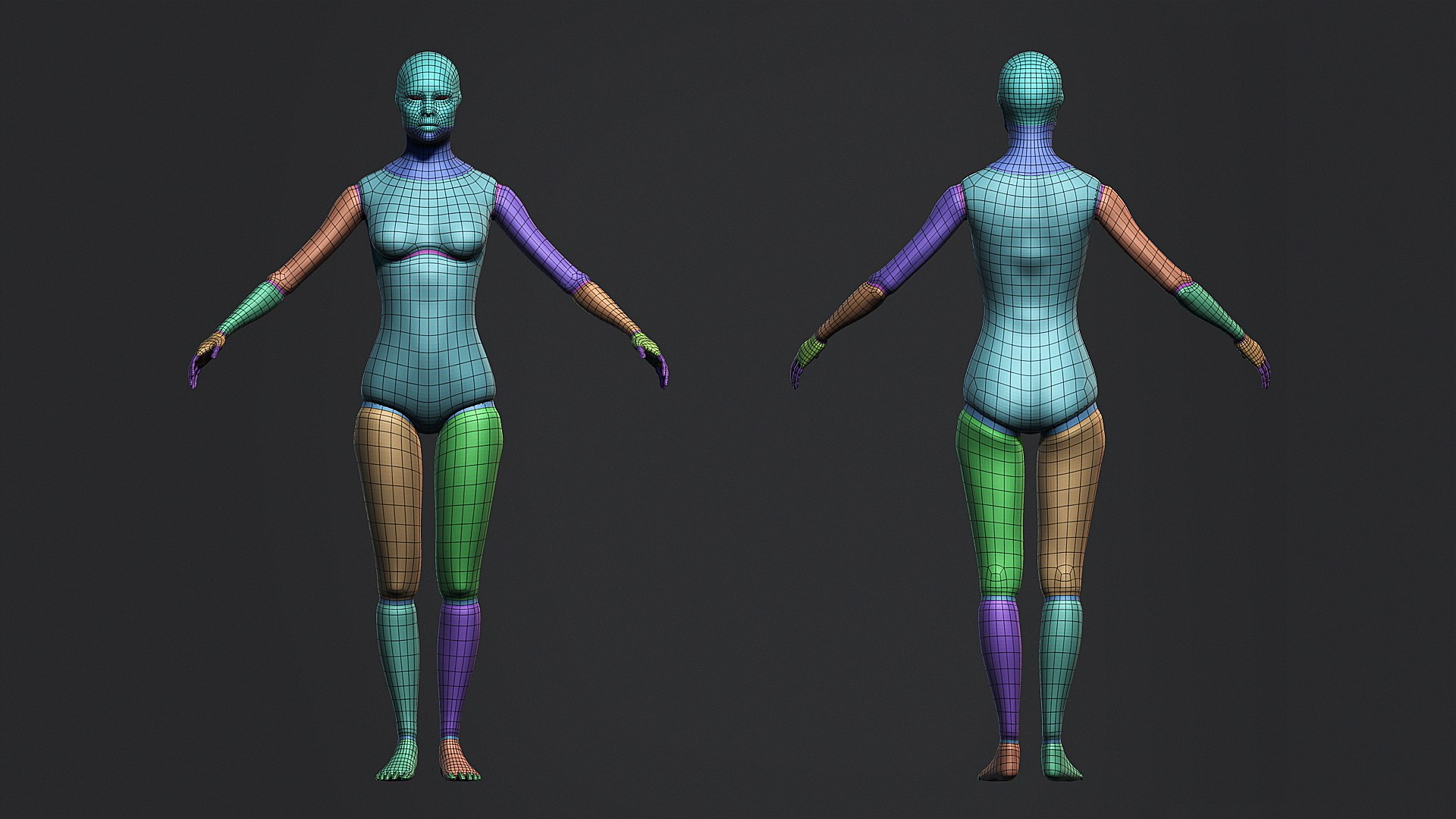 3D Female Robot Base Mesh - TurboSquid 1838083