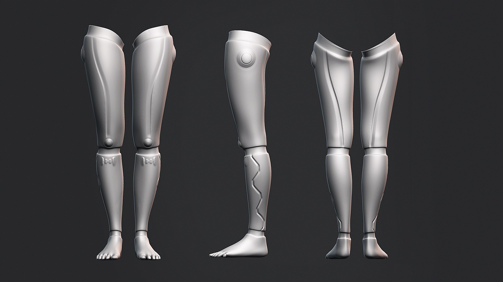 3D Female Robot Base Mesh - TurboSquid 1838083