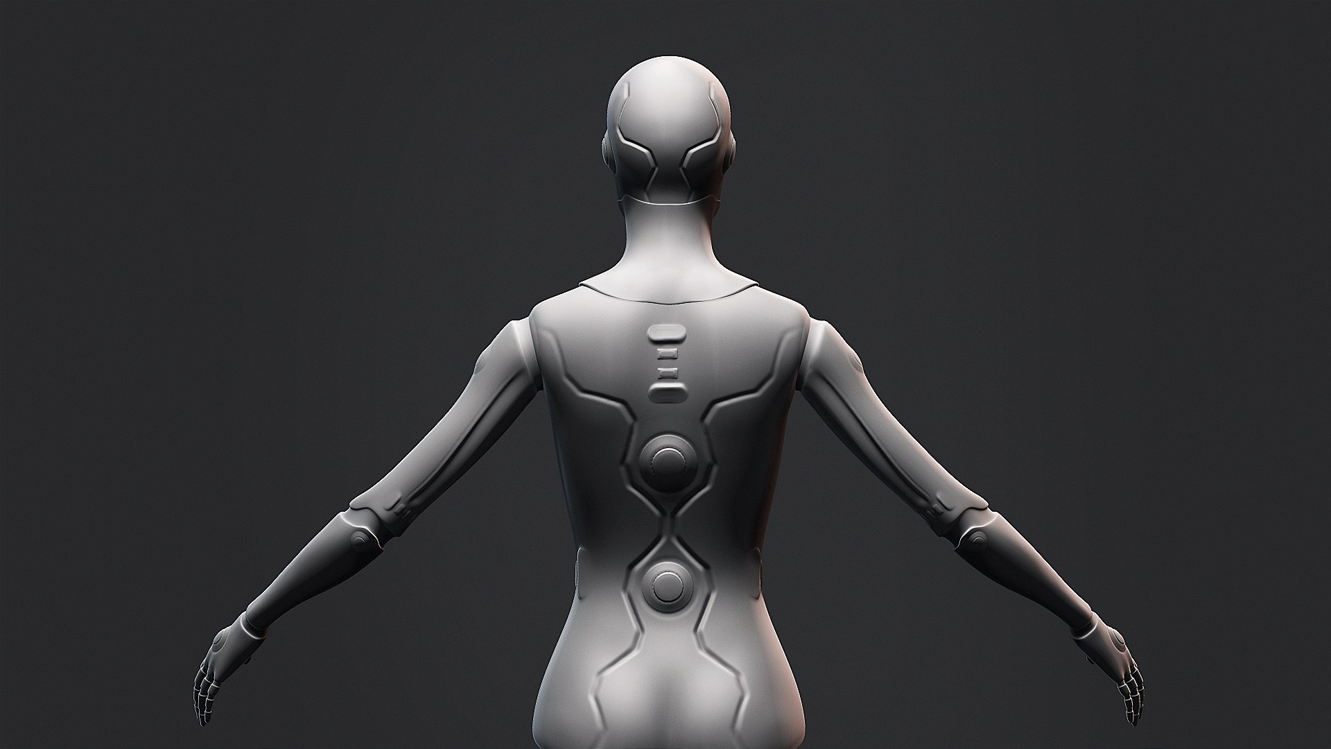 3D Female Robot Base Mesh - TurboSquid 1838083