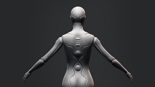 3D Female Robot Base Mesh - TurboSquid 1838083