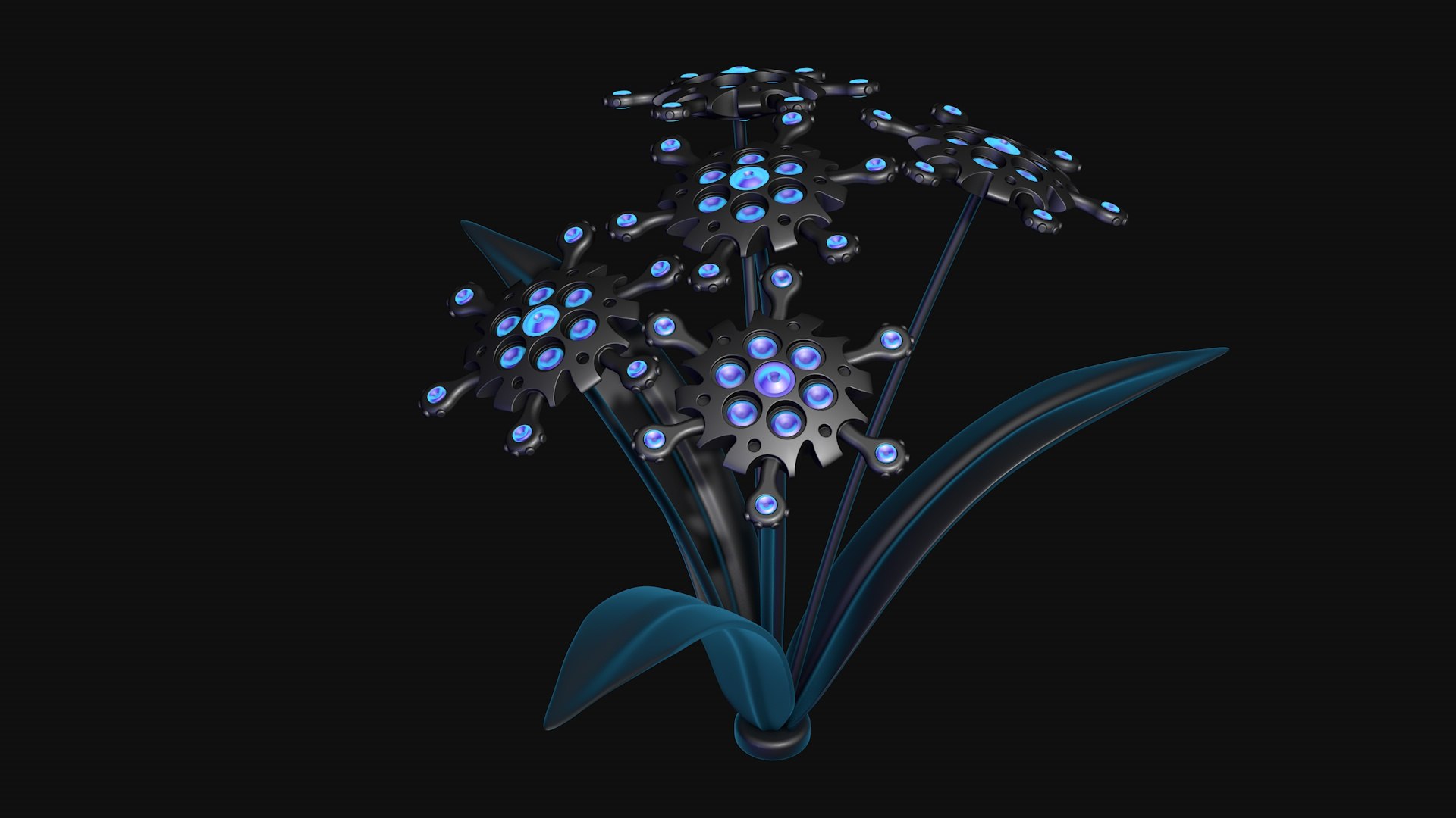 3D Robo Flower - TurboSquid 2340971