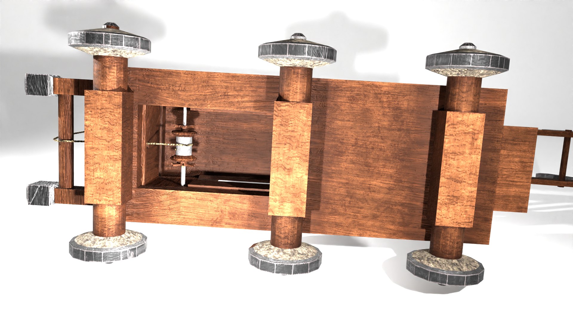 Medieval Siege Ladder - High Detail 3D Model Model - TurboSquid 2185089