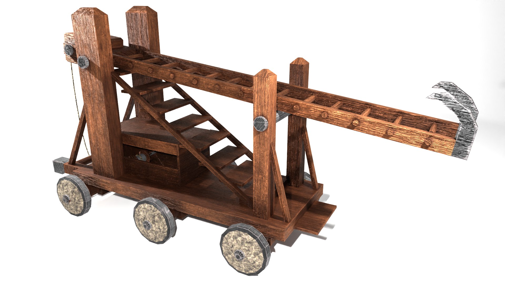 Medieval Siege Ladder - High Detail 3D Model Model - TurboSquid 2185089