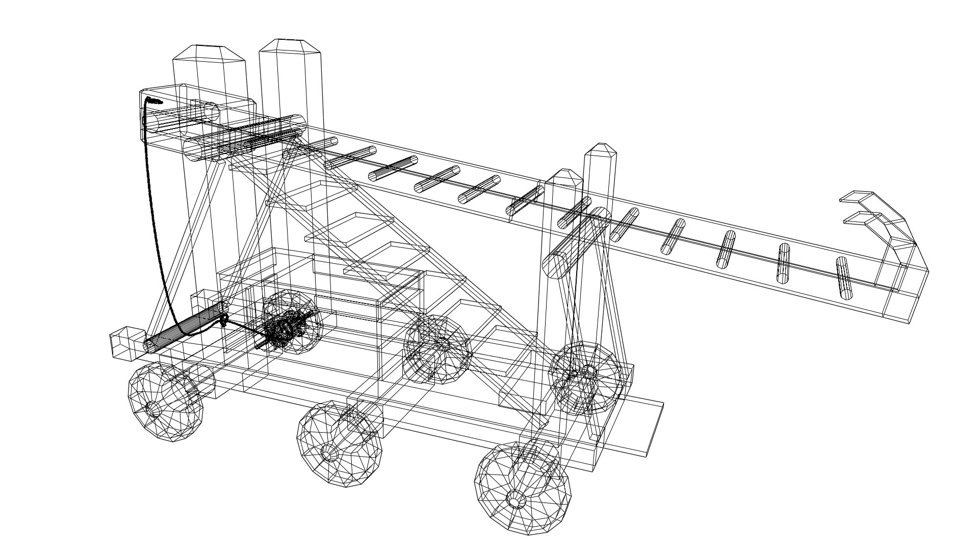 Medieval Siege Ladder - High Detail 3D Model Model - TurboSquid 2185089