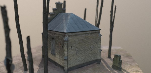 3D model building graveyard - TurboSquid 1661542