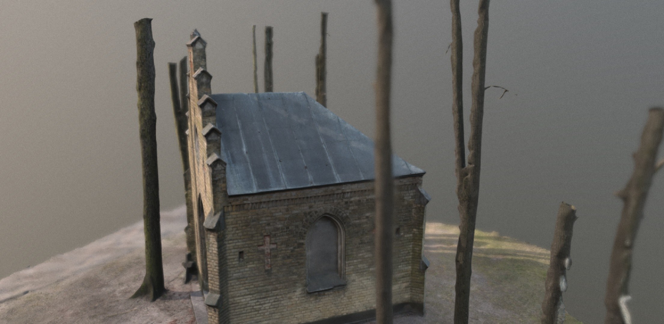 3D model building graveyard - TurboSquid 1661542