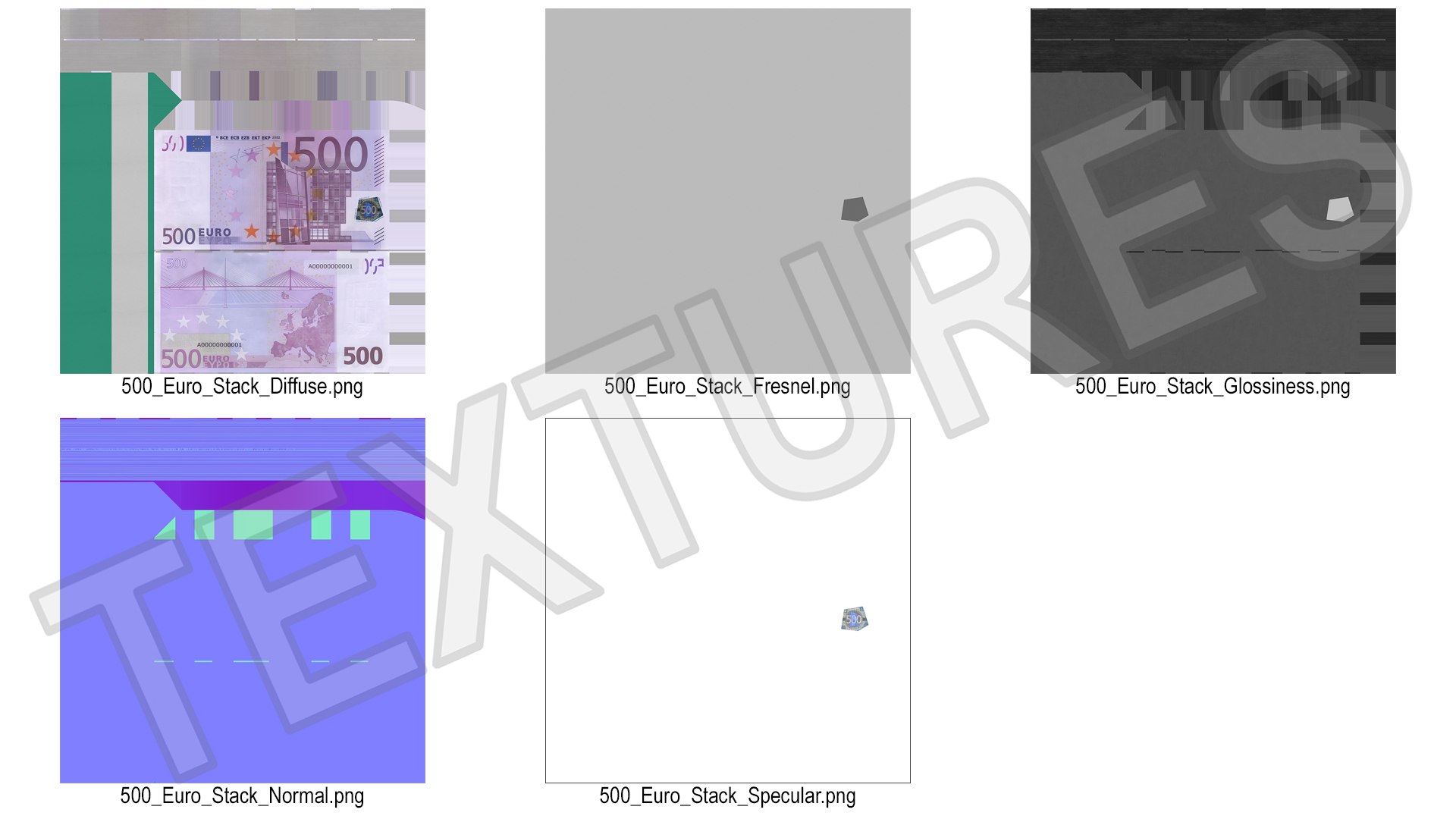 3D EU Currency 500 Euro Banknotes Pack - TurboSquid 2256058