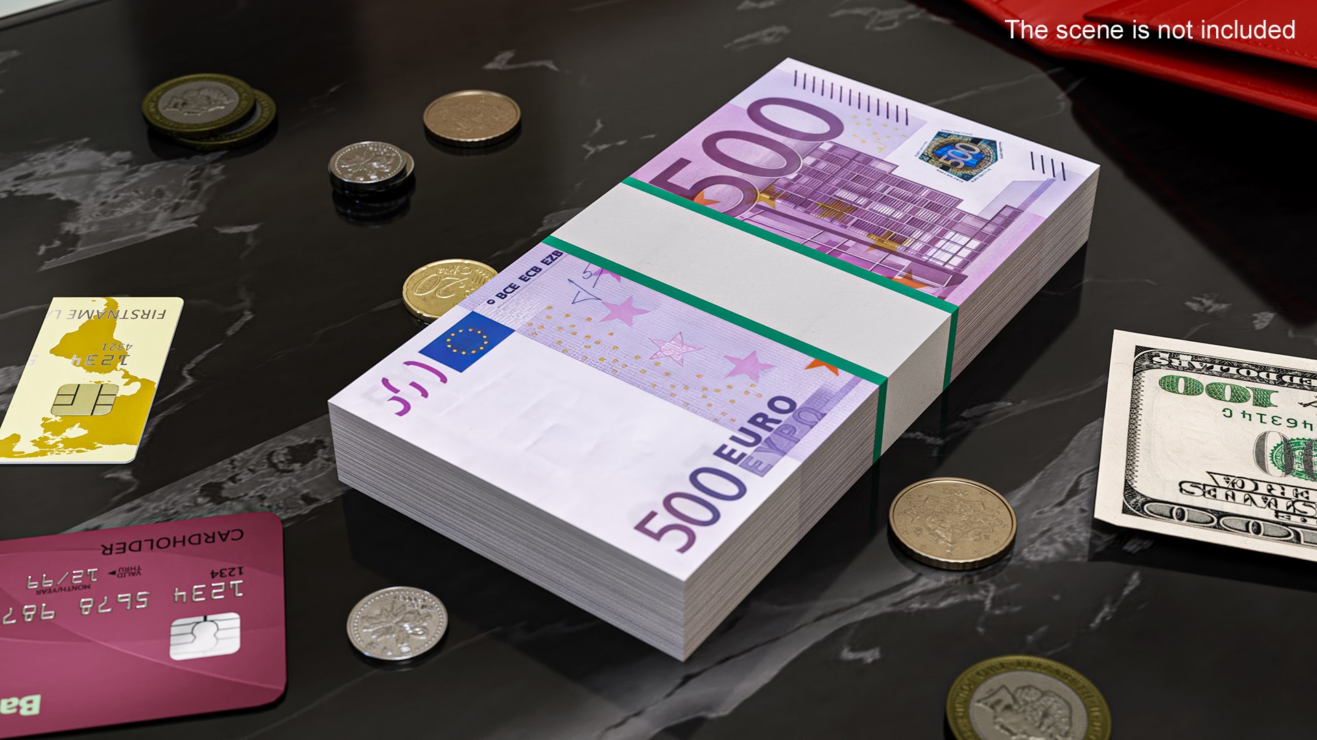 3D EU Currency 500 Euro Banknotes Pack - TurboSquid 2256058