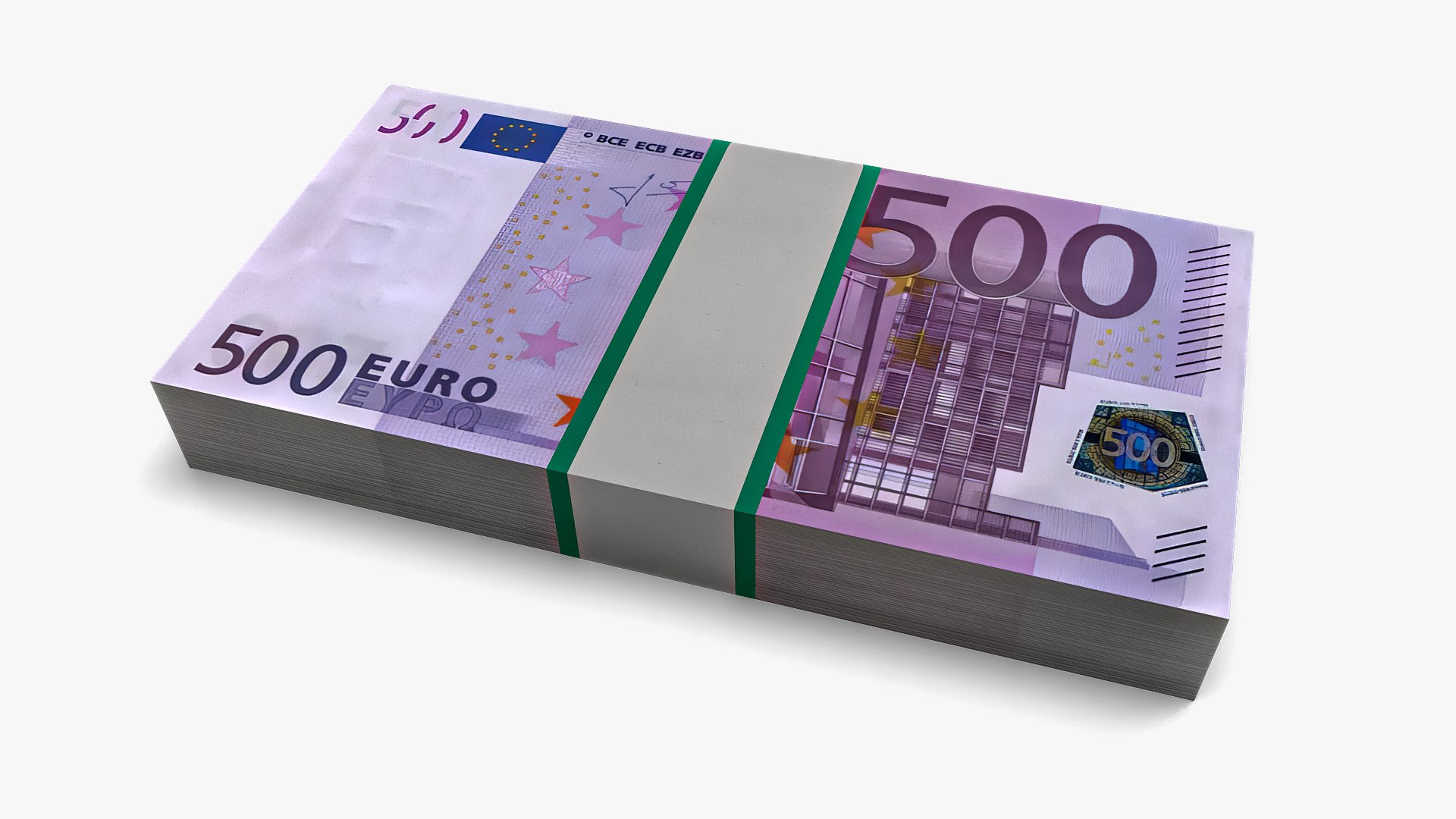 3D EU Currency 500 Euro Banknotes Pack - TurboSquid 2256058