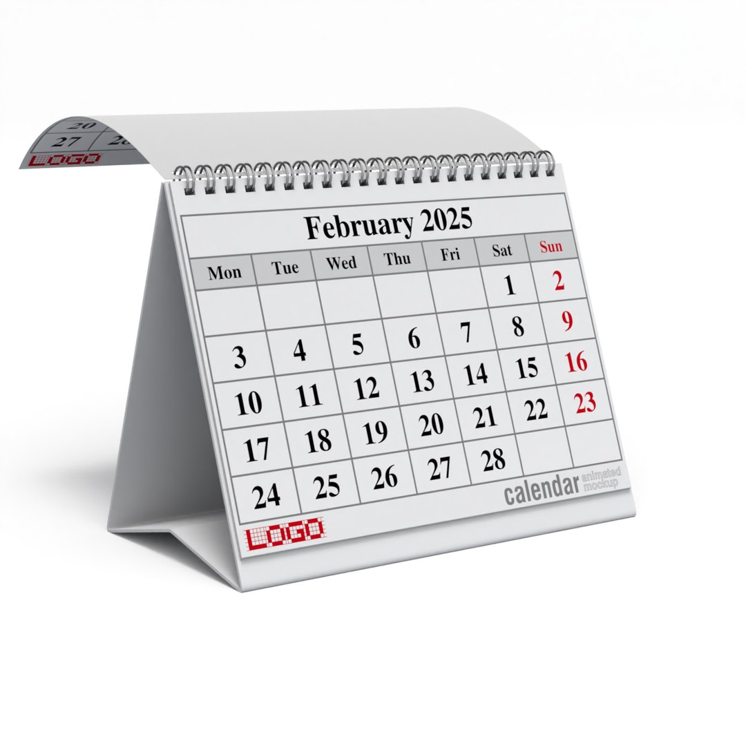 Animated Desk Calendar 3D Model - TurboSquid 2316449