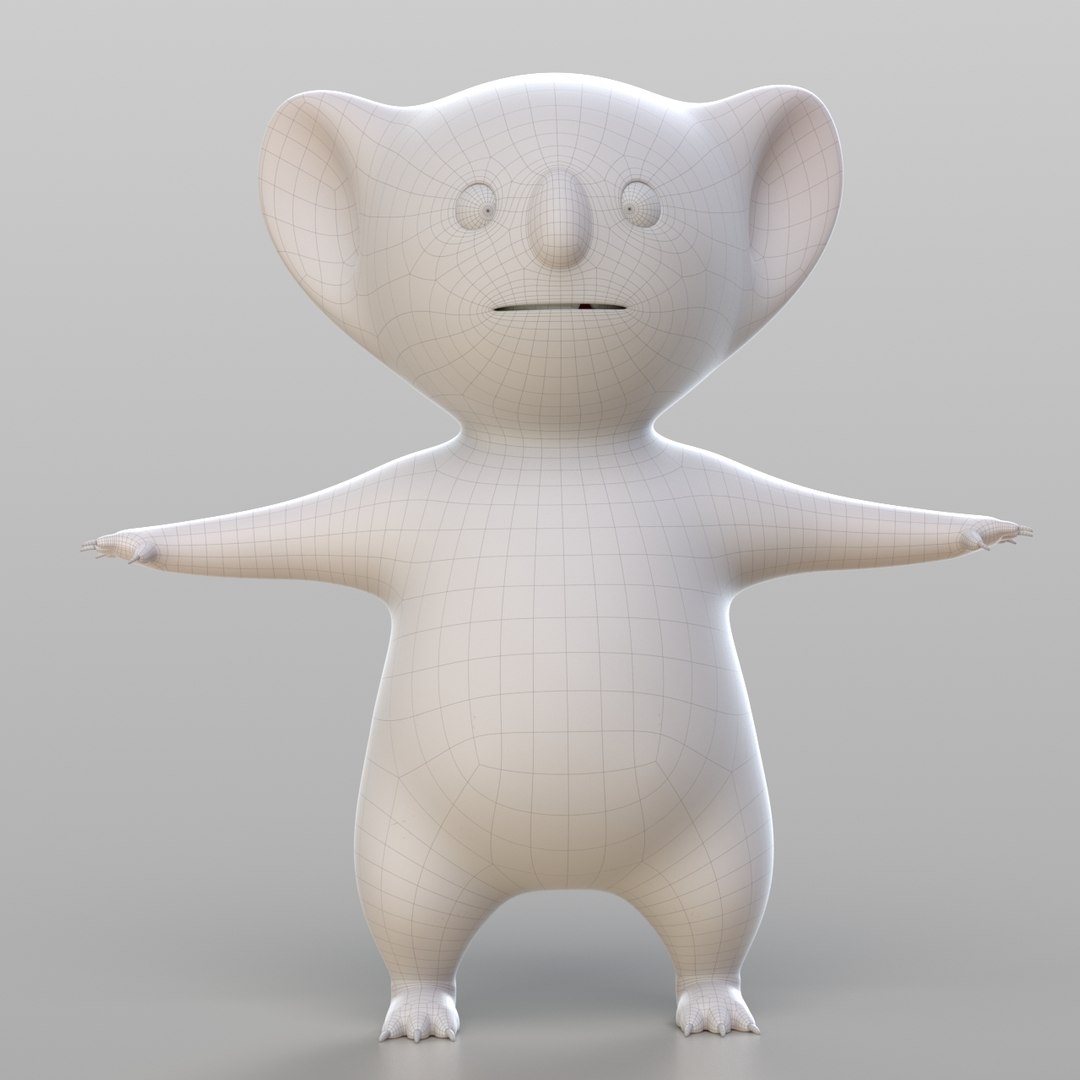 Cartoon koala 3D model - TurboSquid 1306569