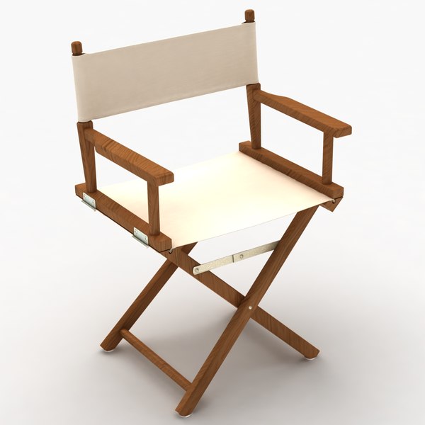 3ds white director chair