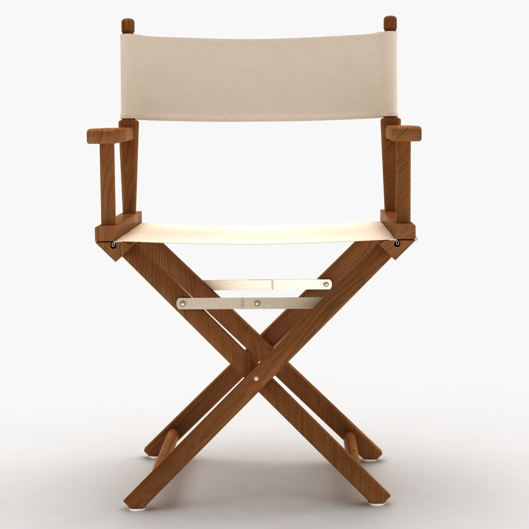 3ds White Director Chair