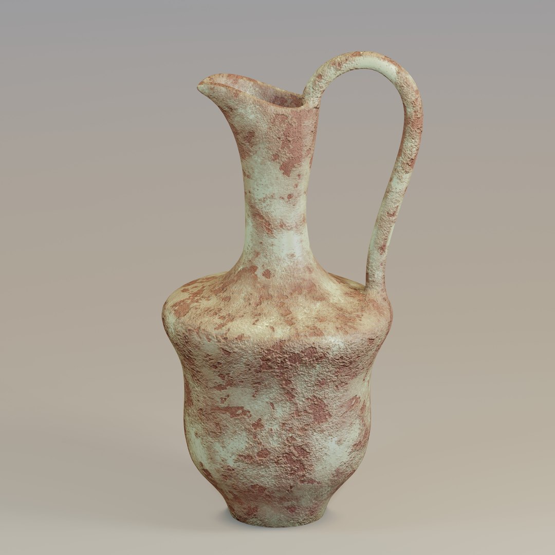 3D pitcher vintage rust - TurboSquid 1636959
