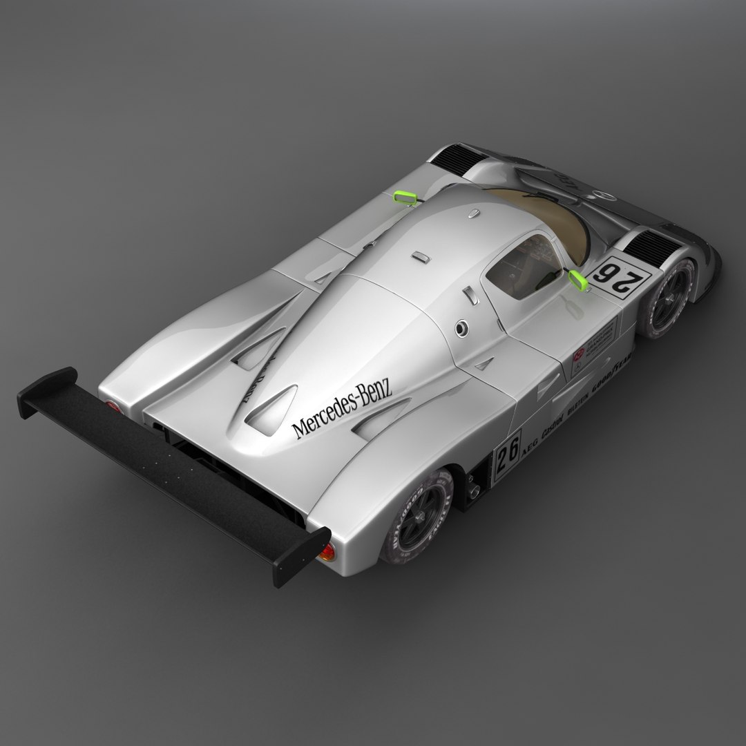 mercedes sauber c9 gray 3ds