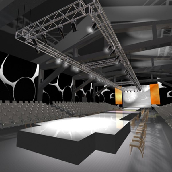 stage catwalk 2 3d max