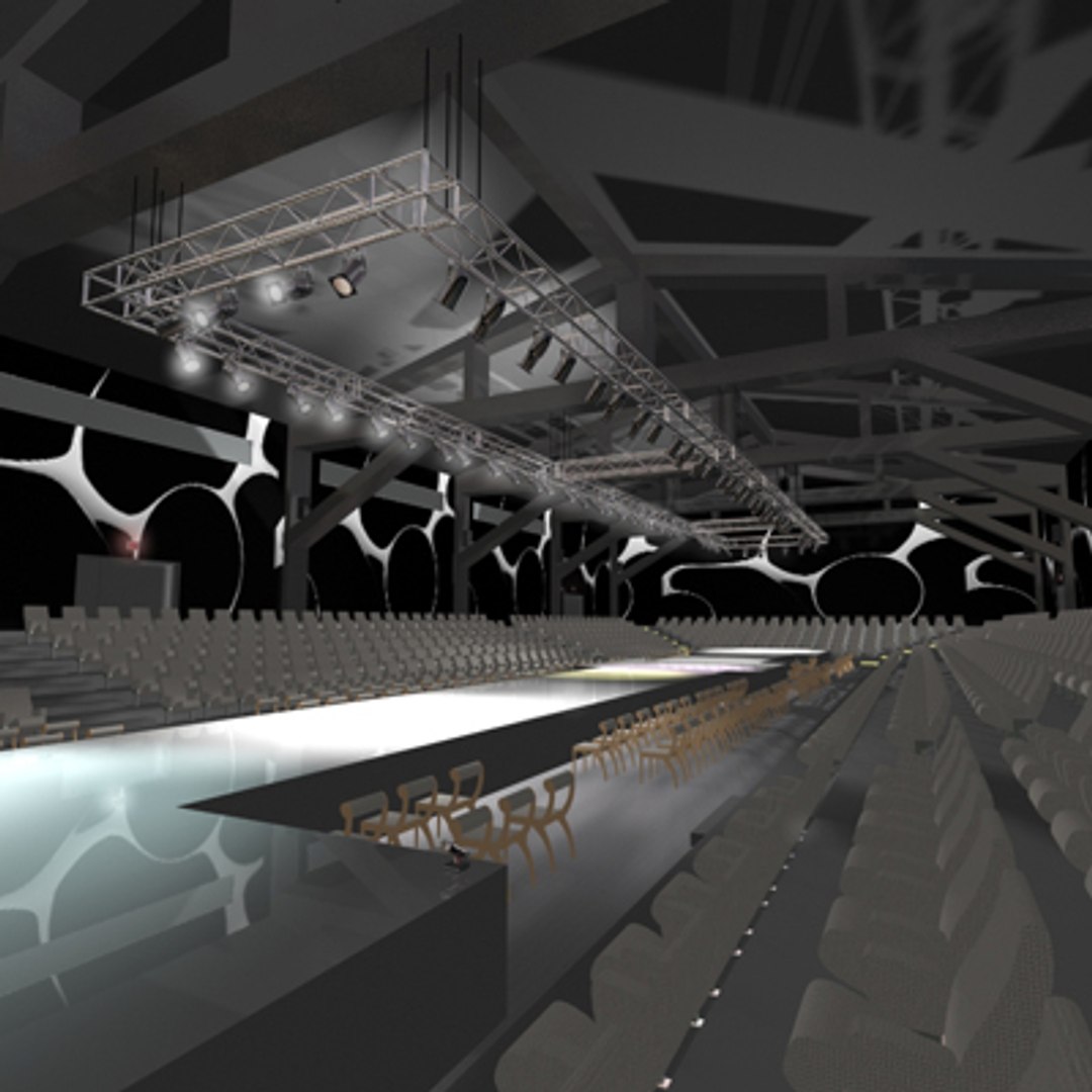 stage catwalk 2 3d max