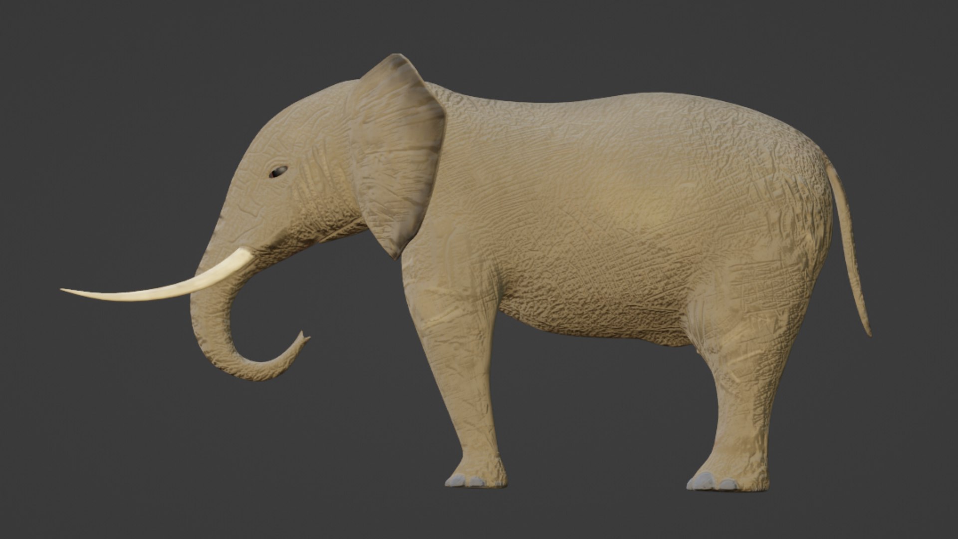 Elephant 3D Model Rigged And Animated Model - TurboSquid 2300453