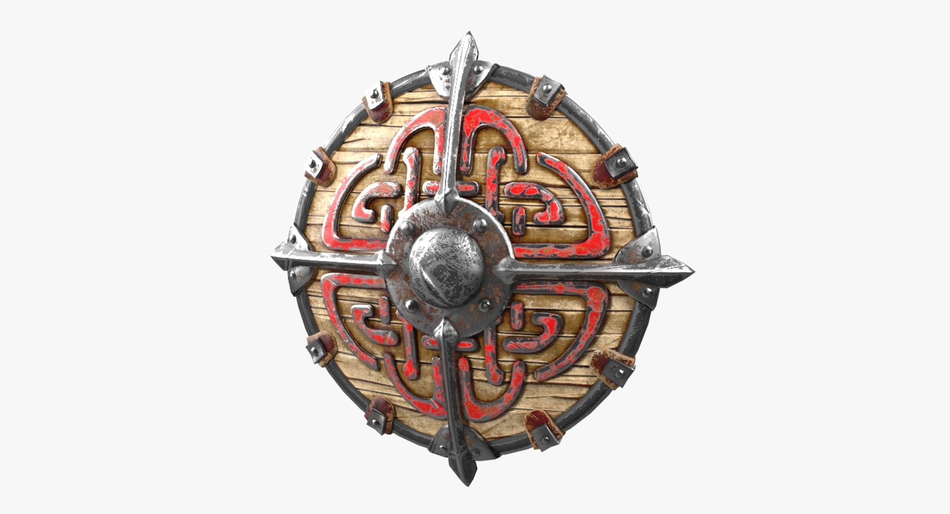 3D viking shield v1 - TurboSquid 1381298