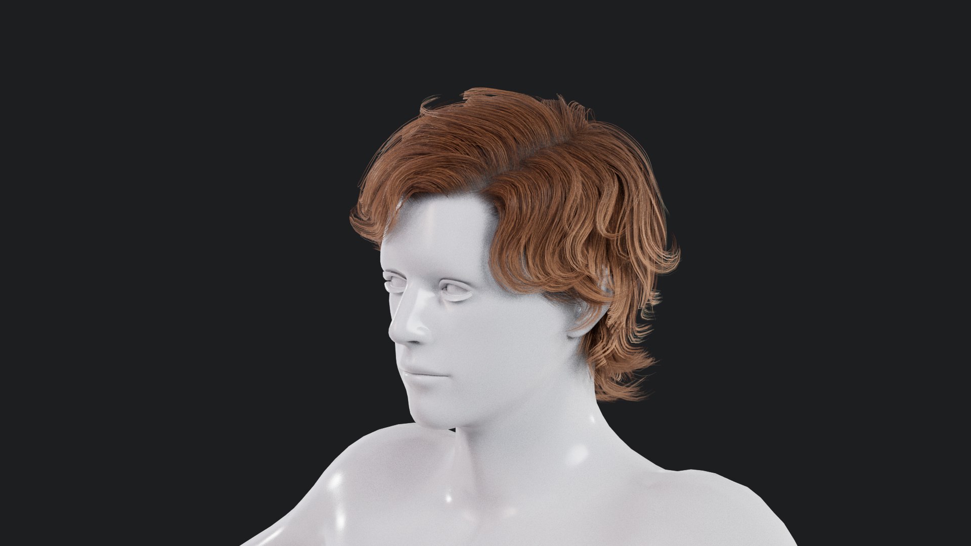 3D Realistic Male Hair - TurboSquid 2425452