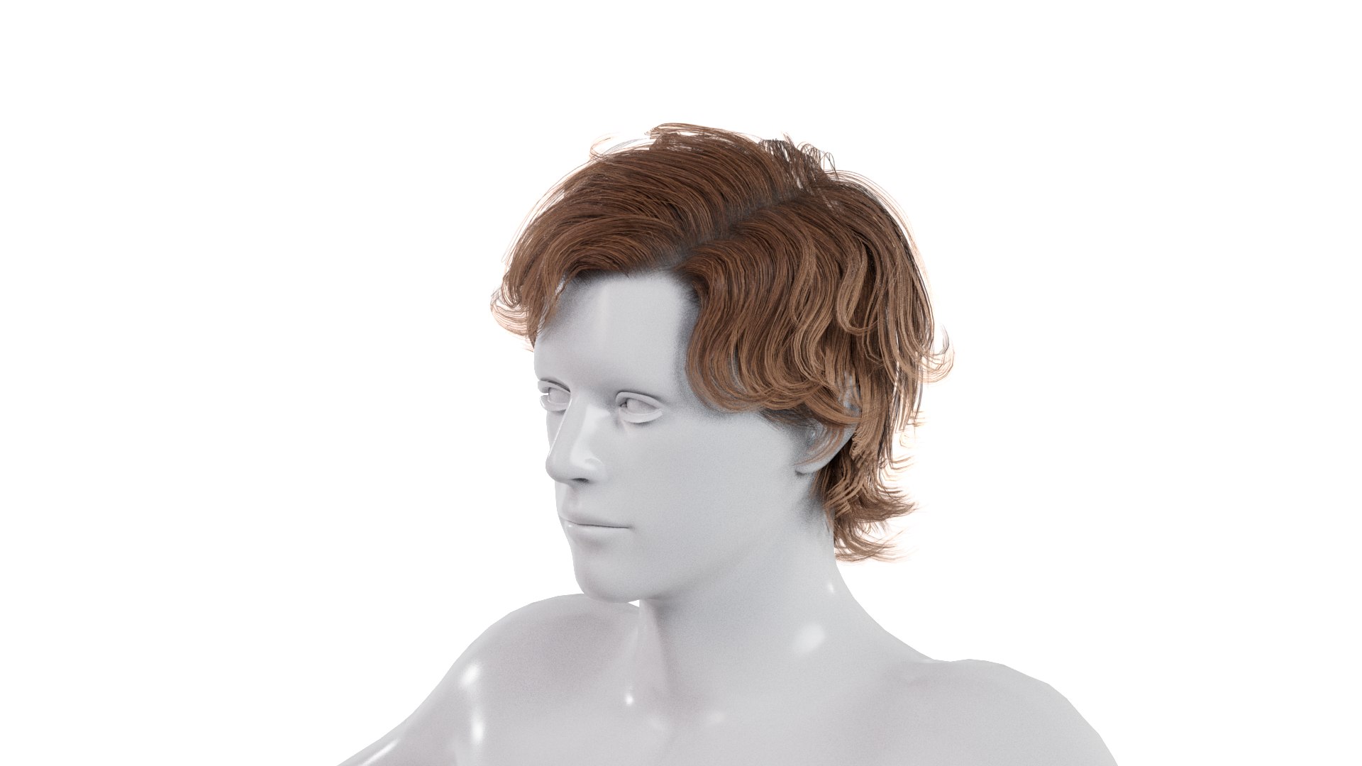 3D Realistic Male Hair - TurboSquid 2425452