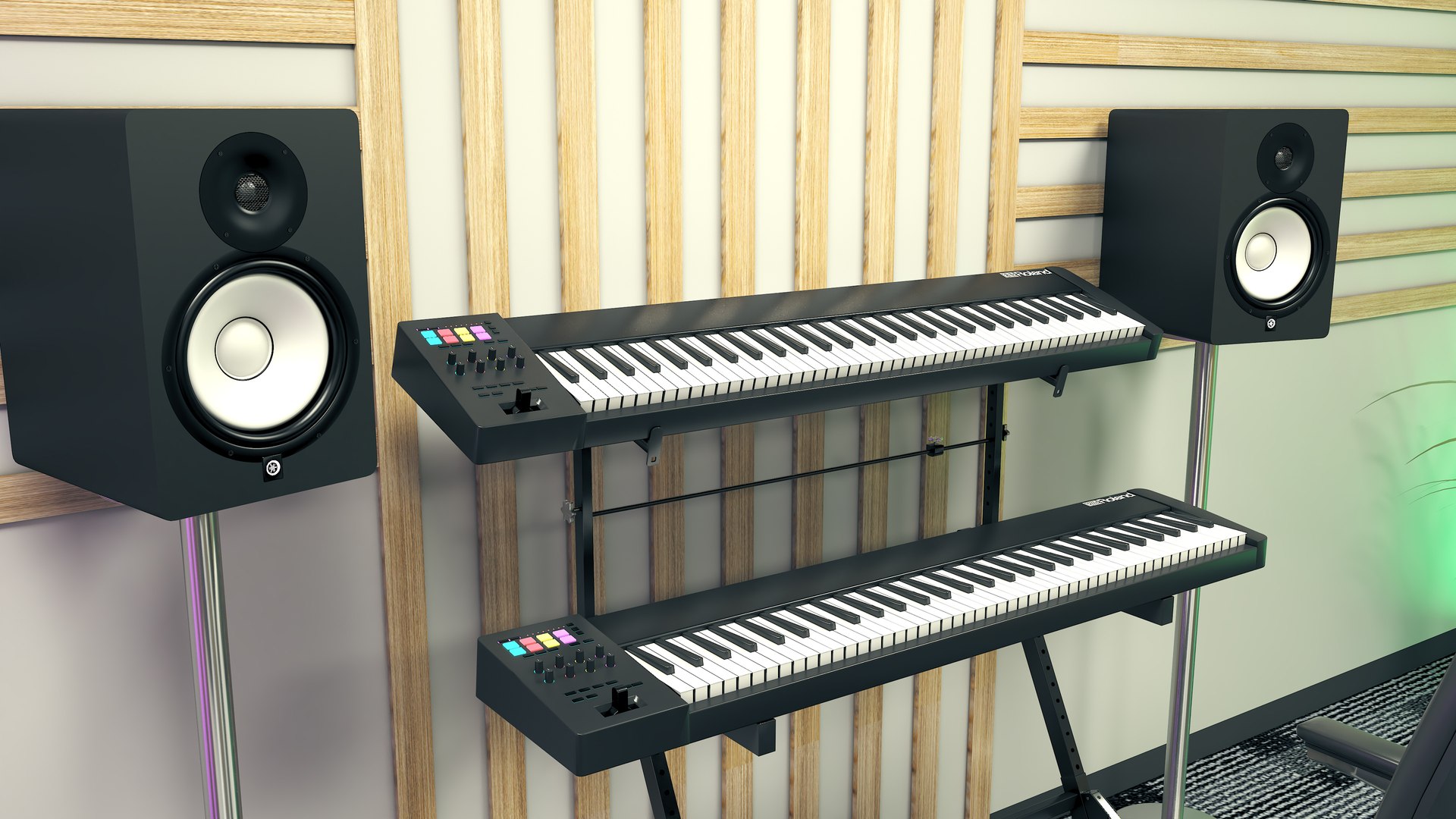 3D Record Studio 3 - TurboSquid 2218694