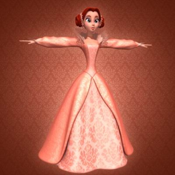 3d beautiful princess model