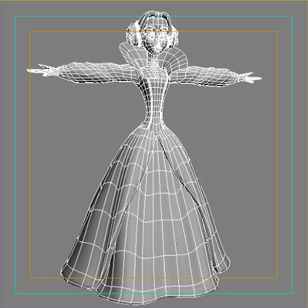3d beautiful princess model