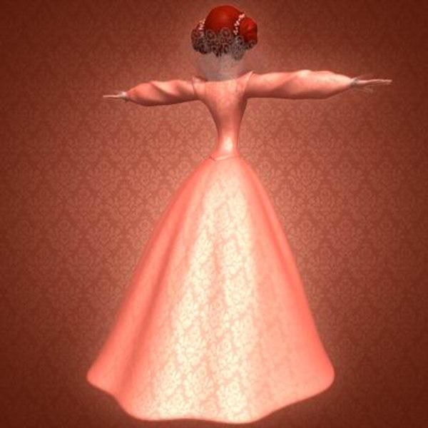 3d beautiful princess model
