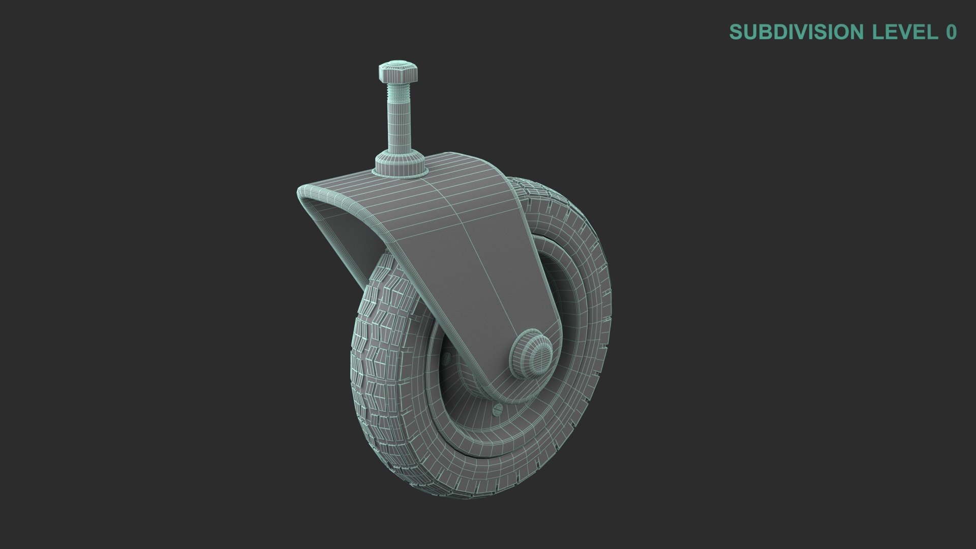 3D Caster Wheel - TurboSquid 2183845