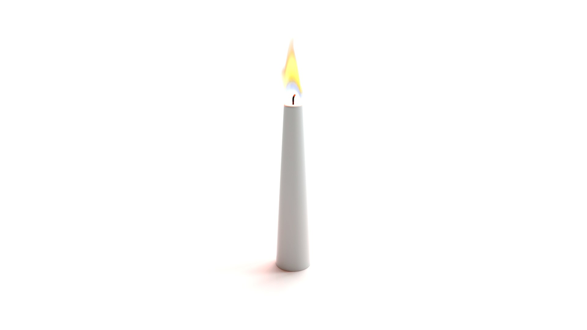 3D Model Simple Candle - TurboSquid 1454924